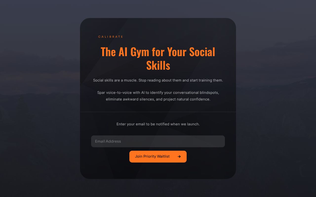 Calibrate - The AI Gym for Your Social Skills